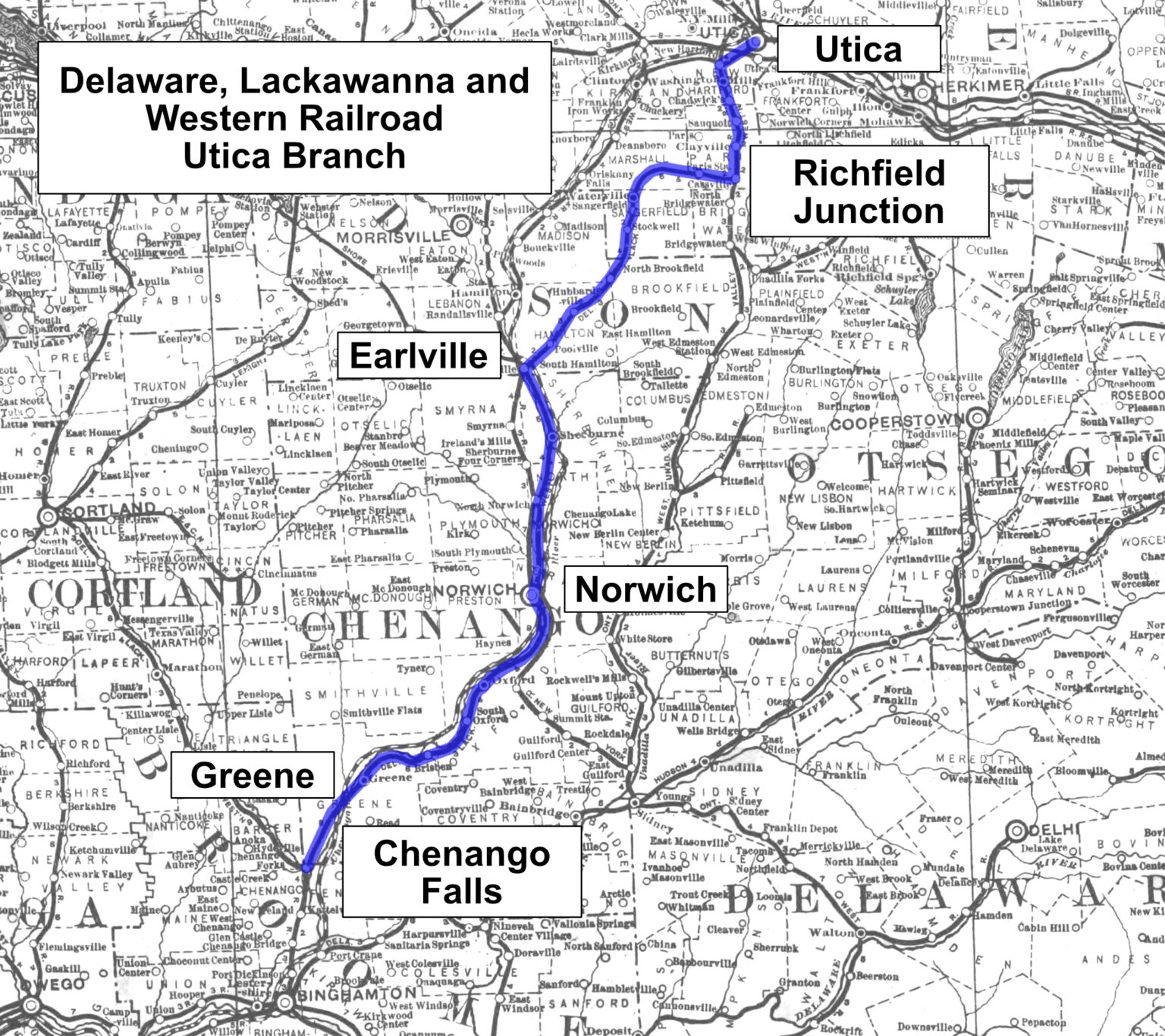 DL&W Utica Branch – New York Railroad Archive