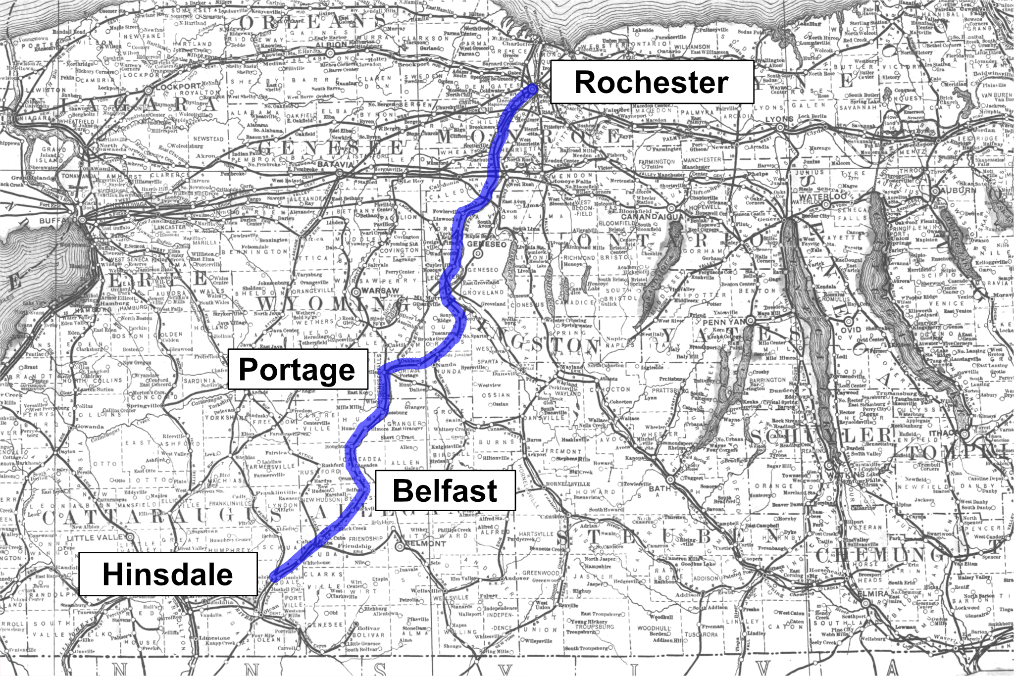 PRR Rochester Branch – New York Railroad Archive