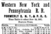Western New York and Pennsylvania Railroad / Railway – New York ...